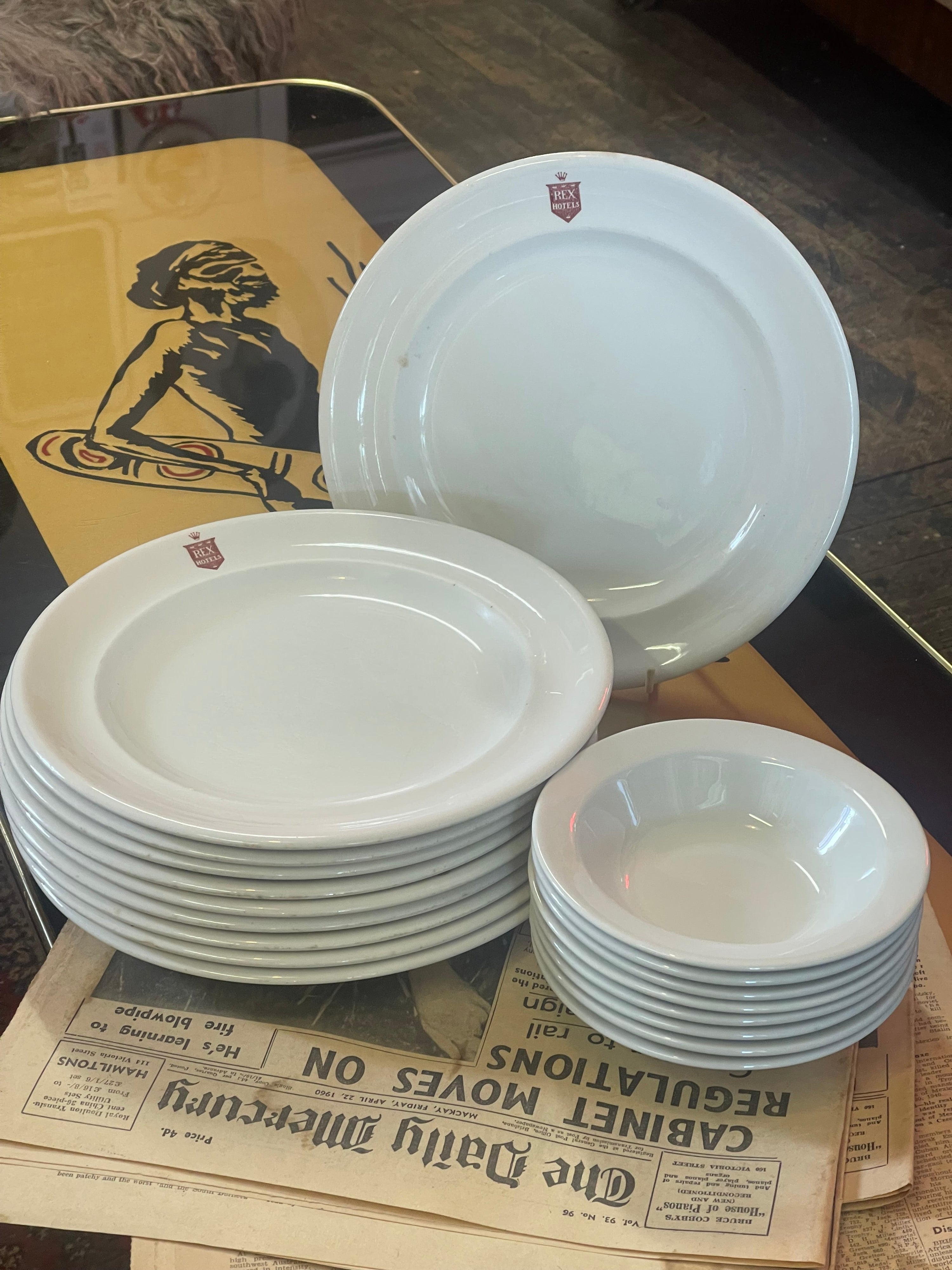 The Story Behind the Rex Hotel Plates – Kitten Vintage