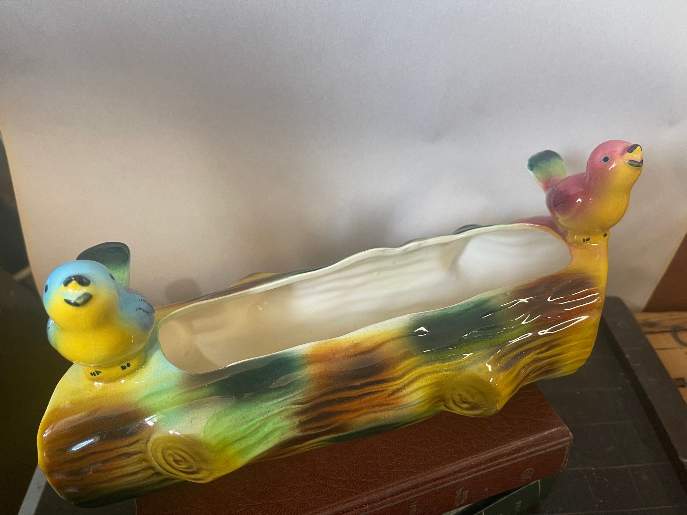 Vintage Australian Kalmar Pottery Pair Trough vase with Birds – Kitten ...